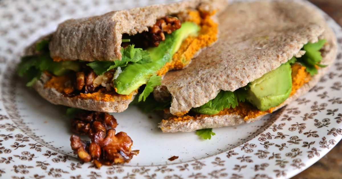 Back to work recipe: wholemeal pitta breads for your sandwiches…