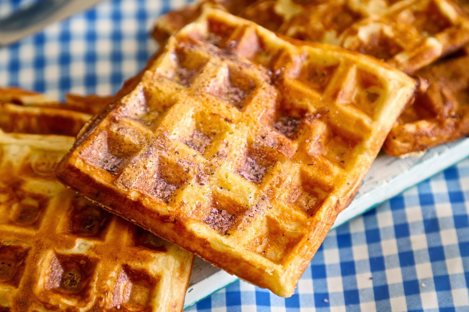 Cheesy chipotle waffles recipe with hibiscus salt - MsMarmiteLover