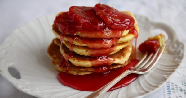 Blood orange ricotta pancakes for Shrove Tuesday