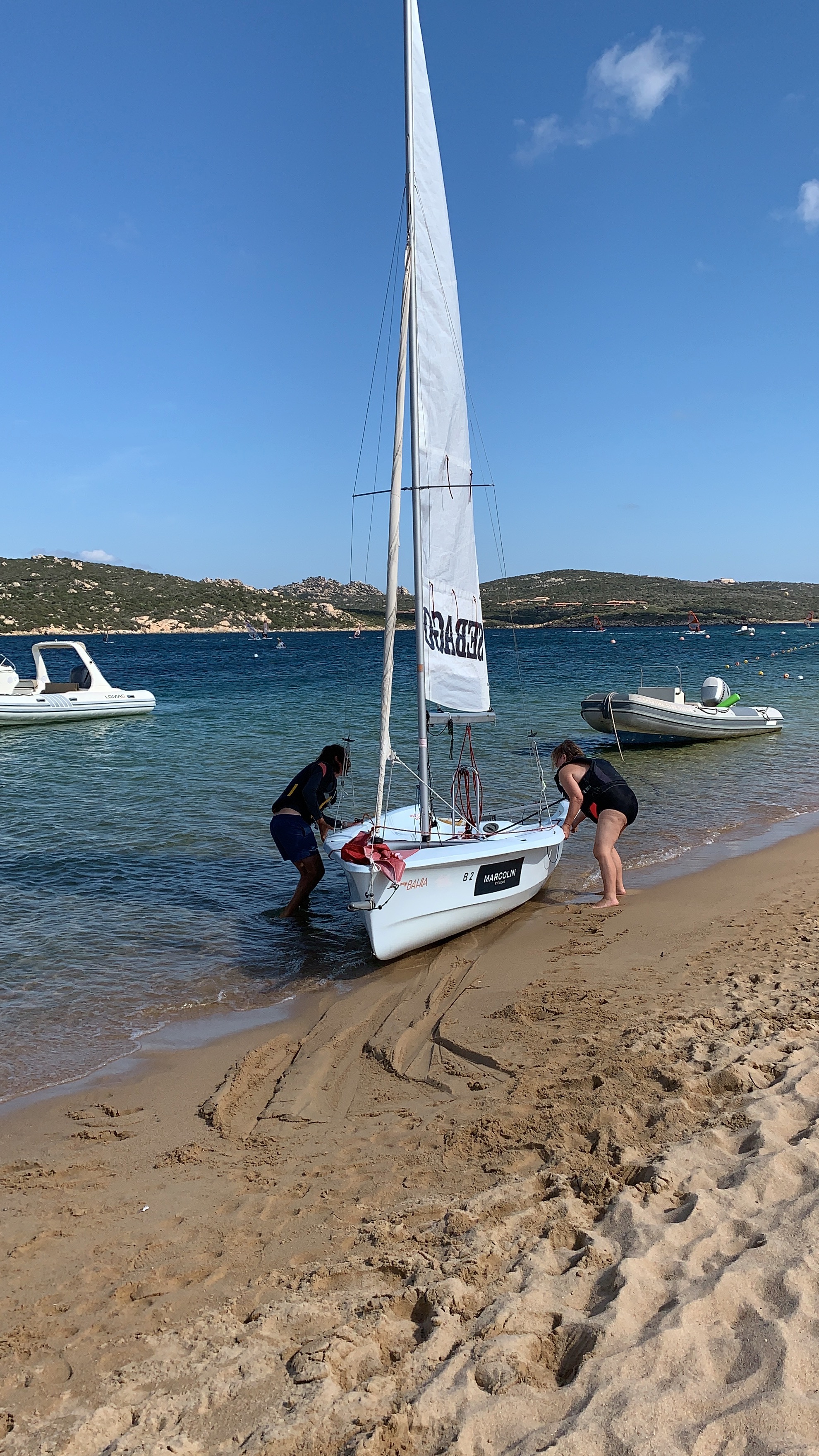 Learning to sail in Porto Rafael, Sardinia - MsMarmiteLover